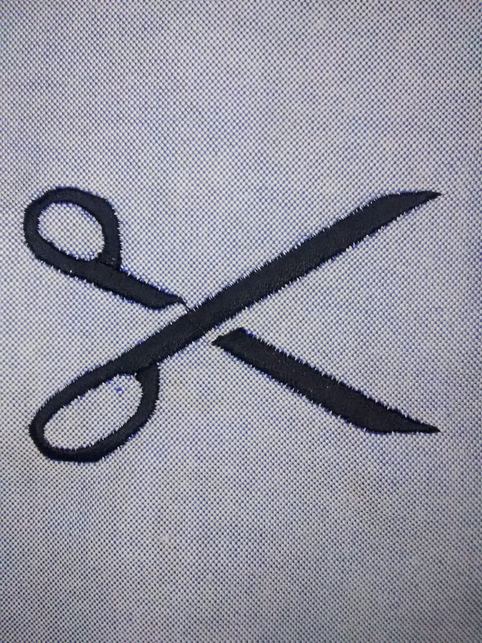 Scissors Embroidery Design File Freebie - SubEarthan Cottage